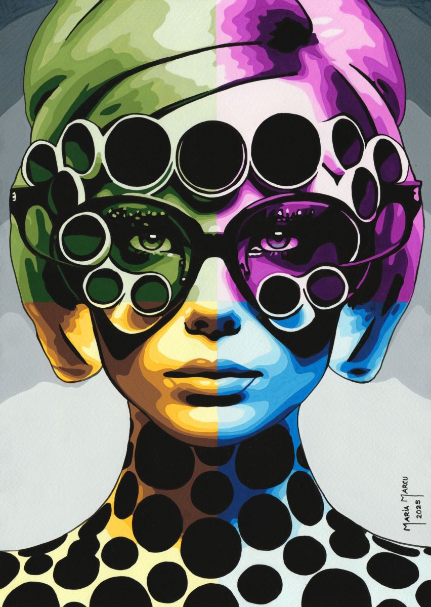 I SAW WHAT YOU DID – ORIGINAL POP ART PORTRAIT, MULTIVERSE WOMAN ...